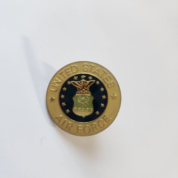 USAF | Accessories | Us Air Force Vintage Enamel Lapel Hat Pin Usaf ...